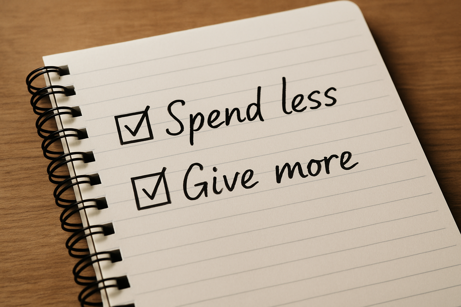 Spend Less. Give More. – The Rest of the Sermon